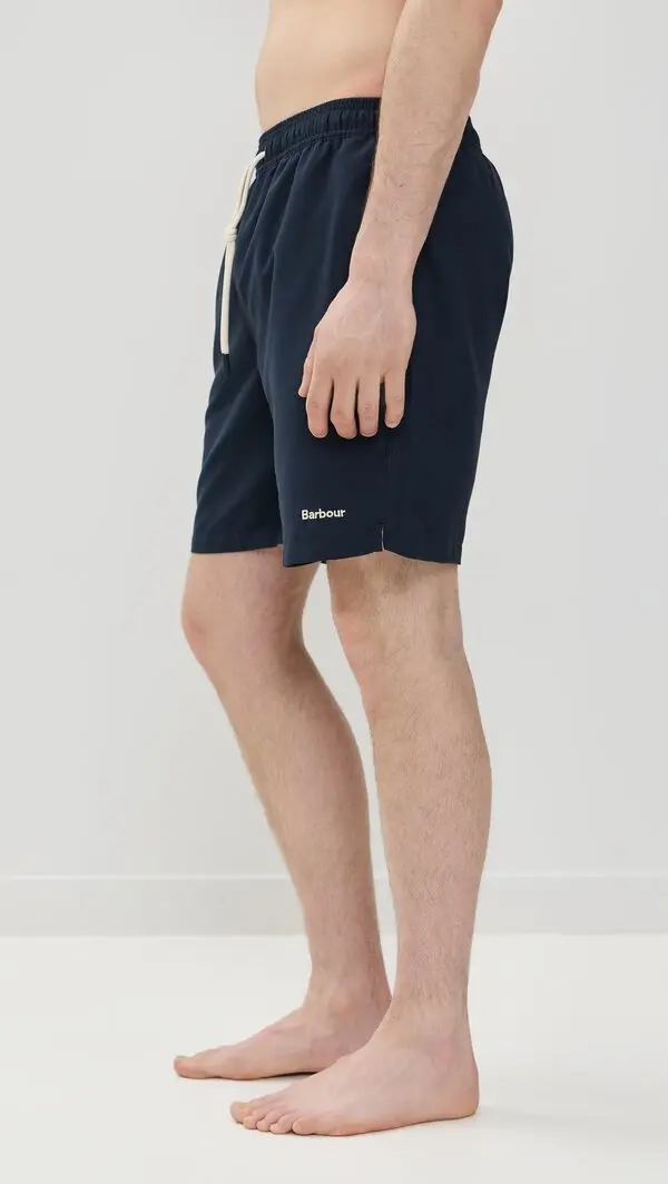 Barbour Staple Logo Swim Shorts - Navy