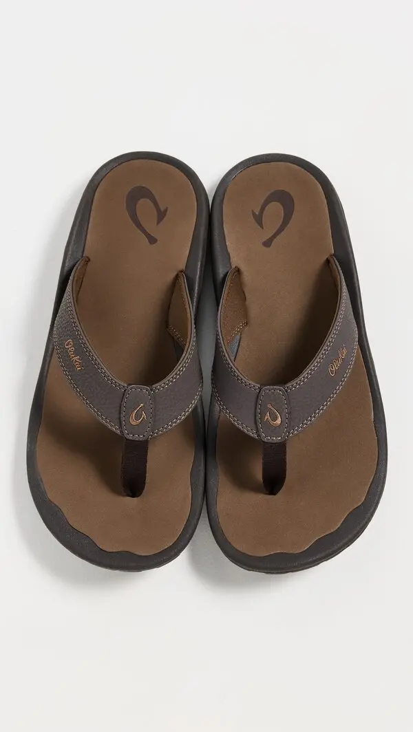 Olukai Ohana Flip Flop Dark Java/Ray 30% Off Editorialist