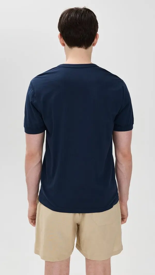 S.k.u. Short Sleeve Pima Henley - Navy