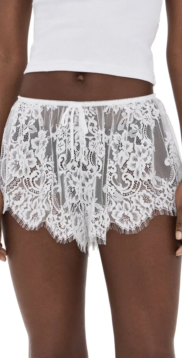 KAT THE LABEL Emerson Shorts - Ivory