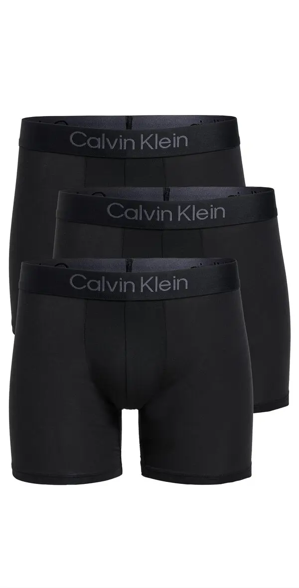 Calvin Klein Ultra Soft Modal Boxer Briefs 3 Pack - Black