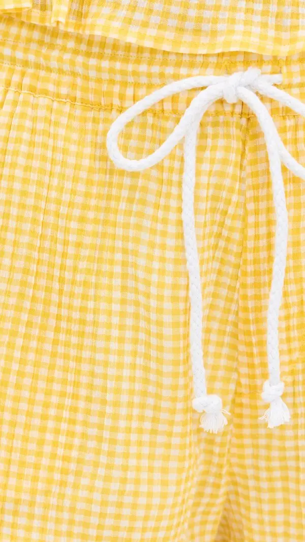 Ciao Lucia Togo Gingham Check Shorts