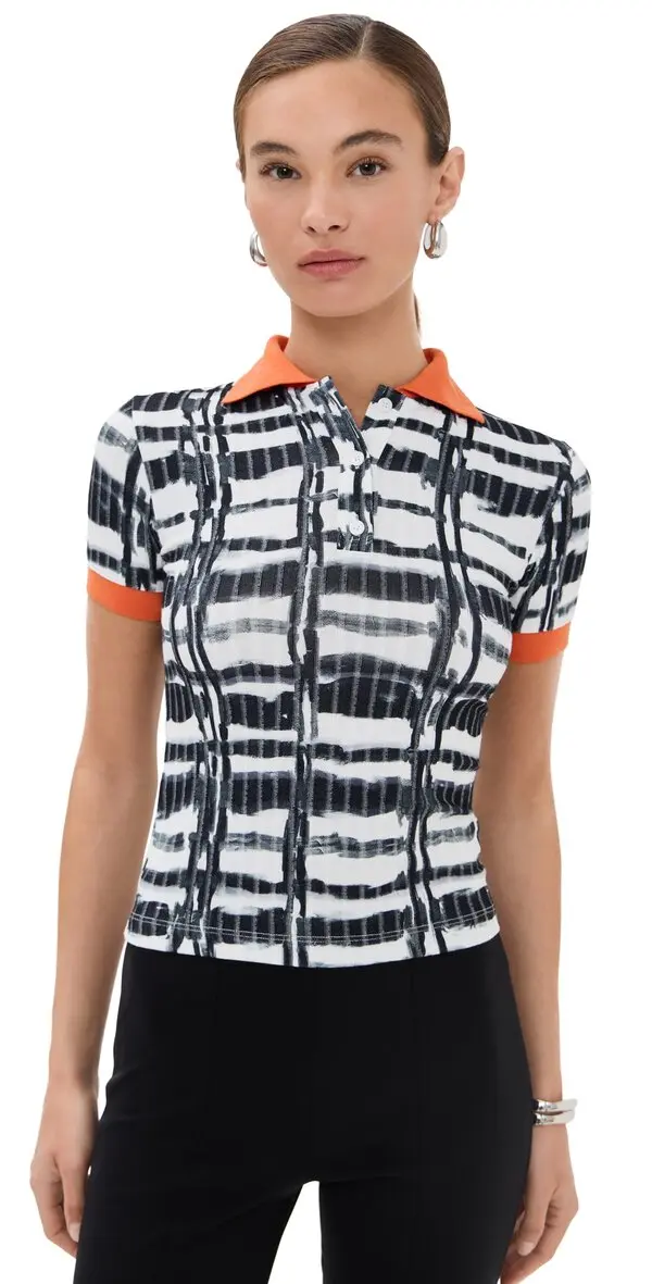 Stella Jean Striped T-shirt Polo