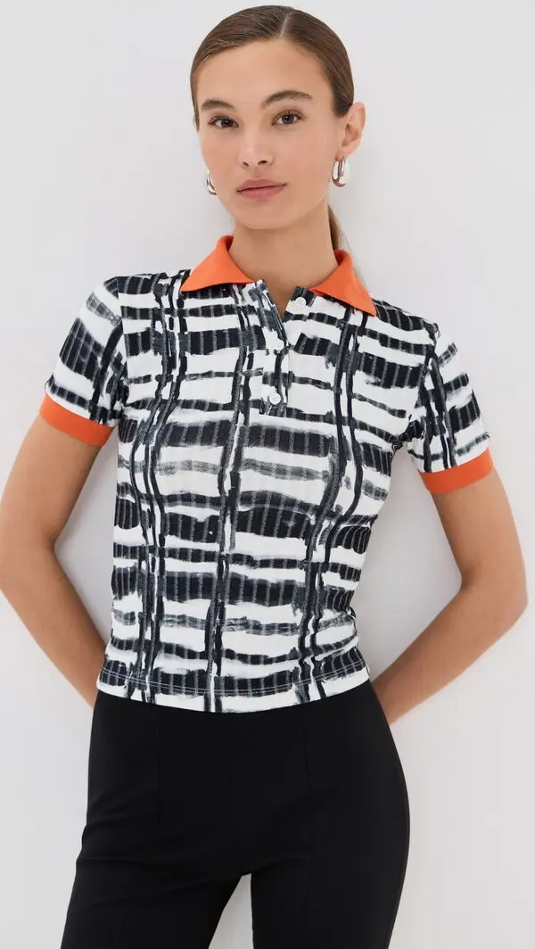 Stella Jean Striped T-shirt Polo