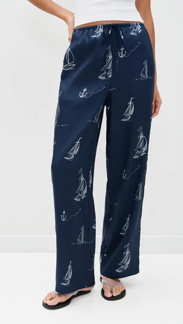 Rails Damani Sailboat Print Pants - Sailboats