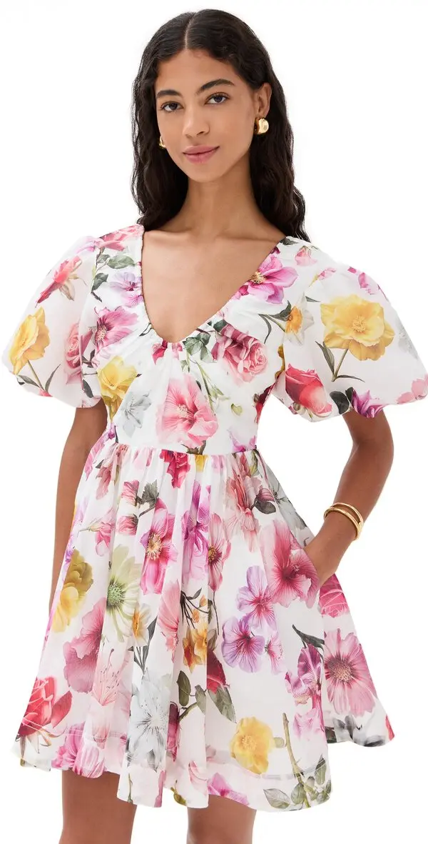 Aje Fleur Mini Dress - Collage Floral