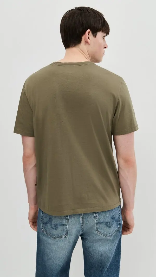 Billy Reid Washed Tee - Moss
