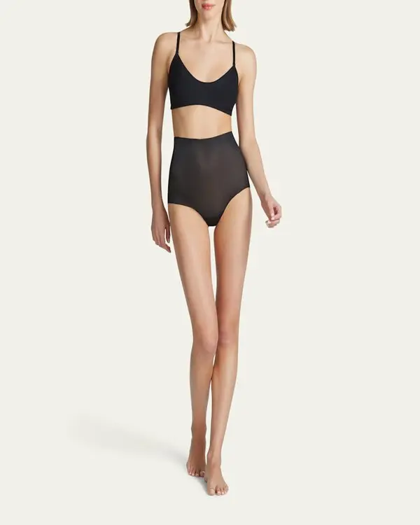 Commando Featherlight Control High-rise Smoothing Briefs - Beige
