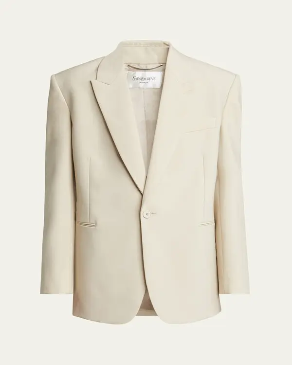 Saint Laurent Wool-silk Sport Coat