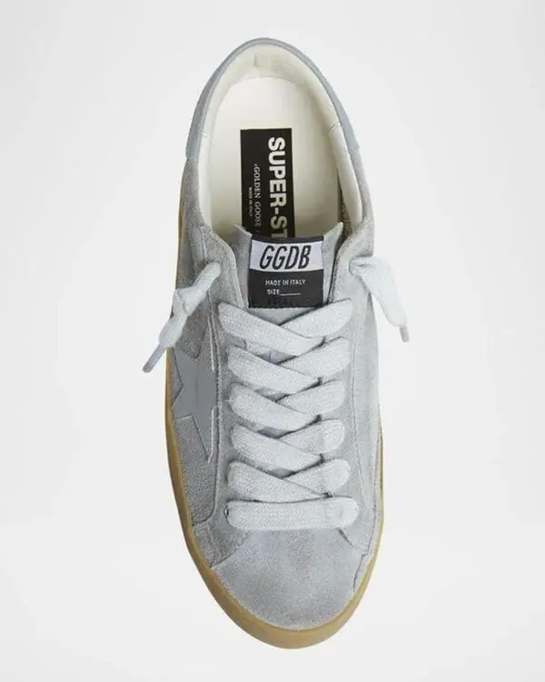 GOLDEN GOOSE Super-star Suede Sneakers - Light Gray