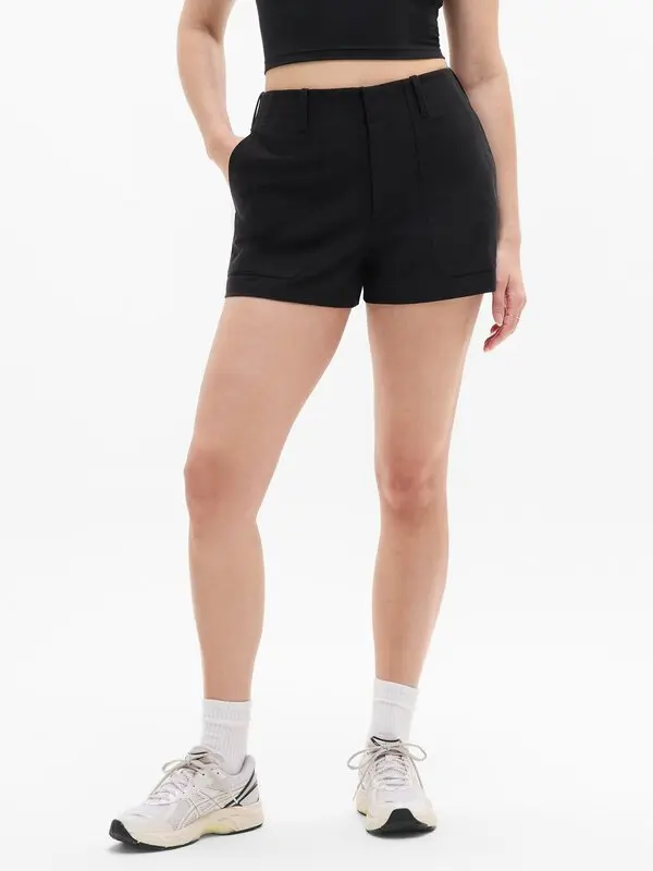 Athleta Skyline High Rise Tailored 4" Short - Black