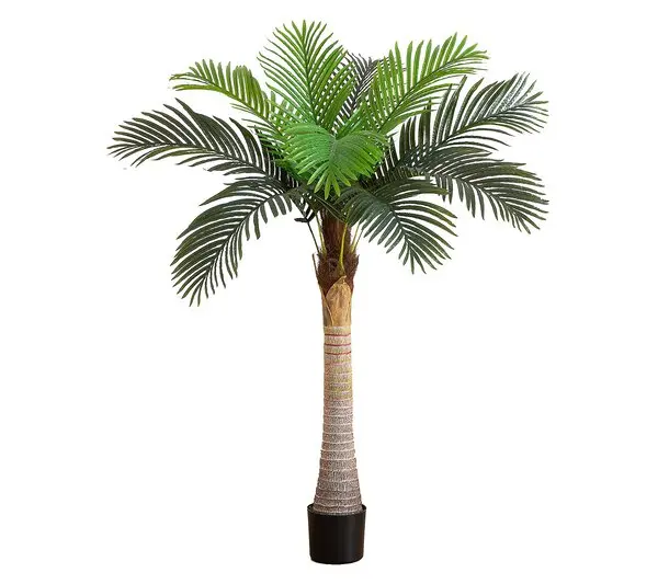 NEARLY NATURAL 5' Artificial Coconut Palm Tree - One-color