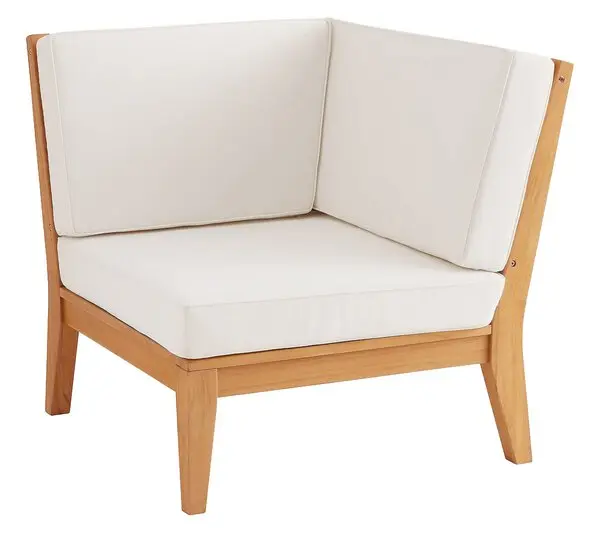 LINON Home Teak Soha Corner Chair