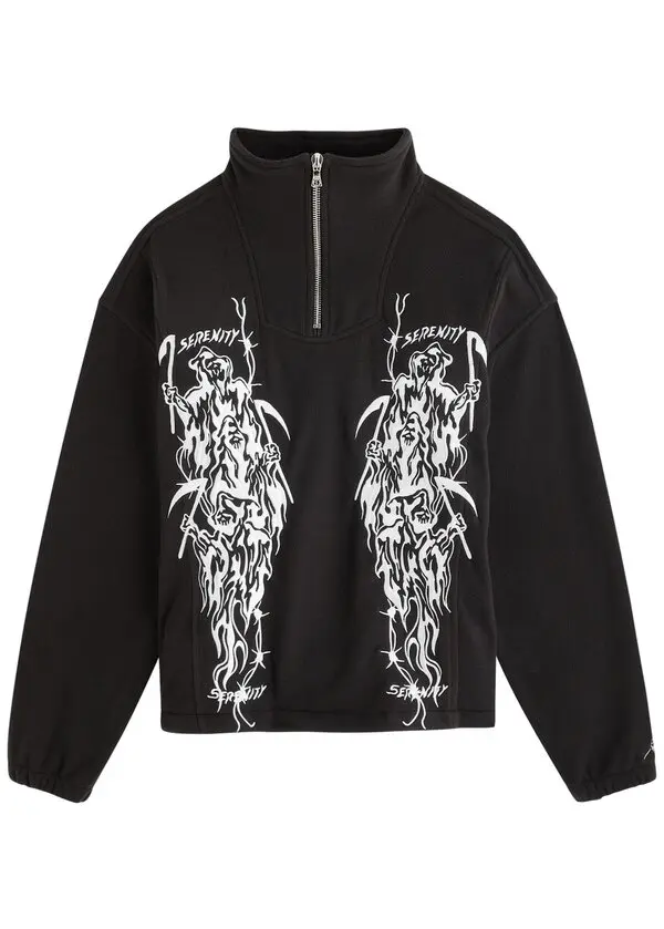 WARREN LOTAS Serenity Reaper Embroidered Fleece Jacket