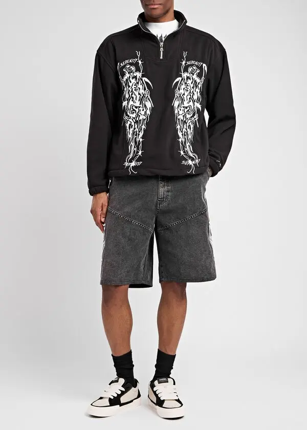 WARREN LOTAS Serenity Reaper Embroidered Fleece Jacket