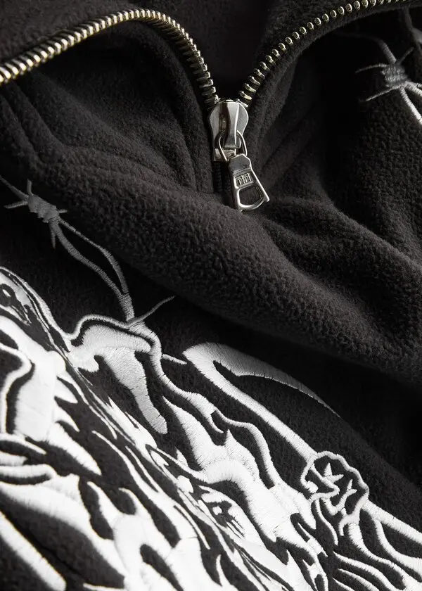 WARREN LOTAS Serenity Reaper Embroidered Fleece Jacket