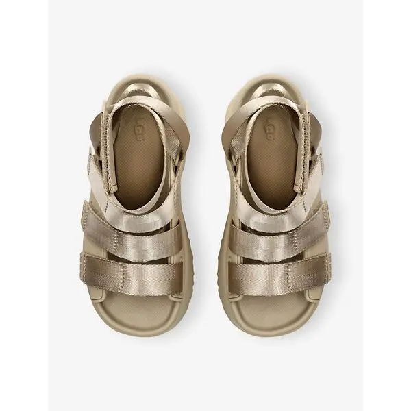 Ugg Goldenrise Platform Sandals - Beige - 30% Off | Editorialist