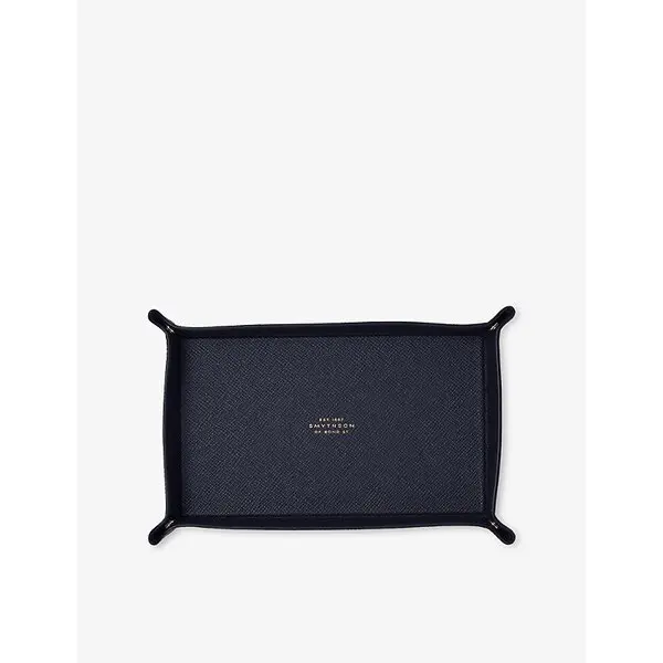Smythson Small Rectangular Leather Trinket Tray