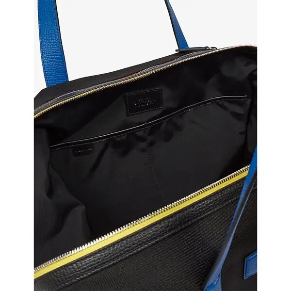 Smythson Norton Leather-trim Canvas Travel Bag