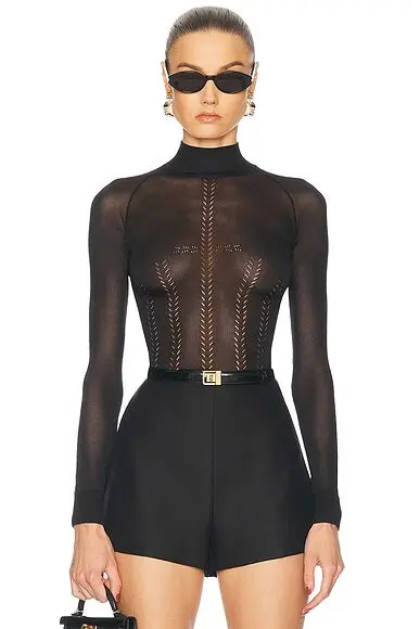 Dolce & Gabbana Sheer Knit Top
