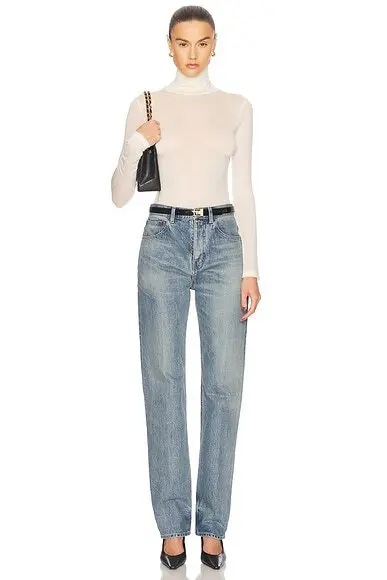 Renggli Sheer Jersey Turtleneck