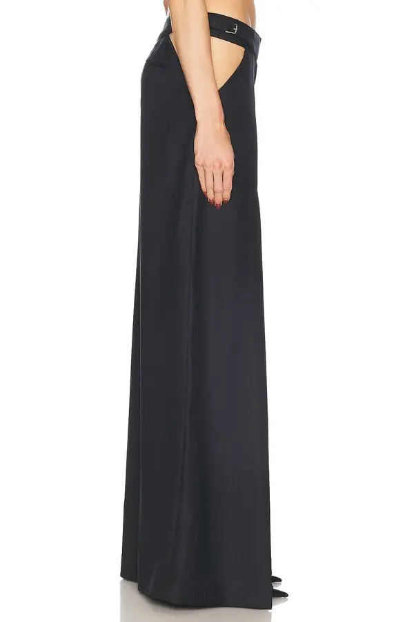 MIMCHIK Cut-out Wide Leg Trousers
