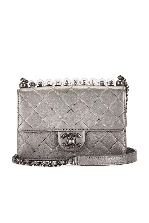Chanel Lambskin Chic Pearls Flap Bag