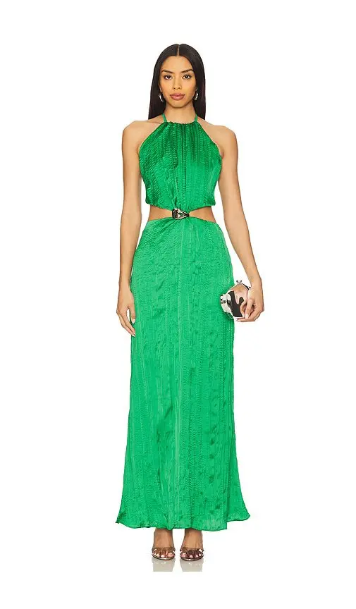 Baobab Lexi Halterneck Maxi Dress - Albahaca | Editorialist