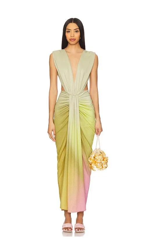BAOBAB Nia Metallic Dress - Pear