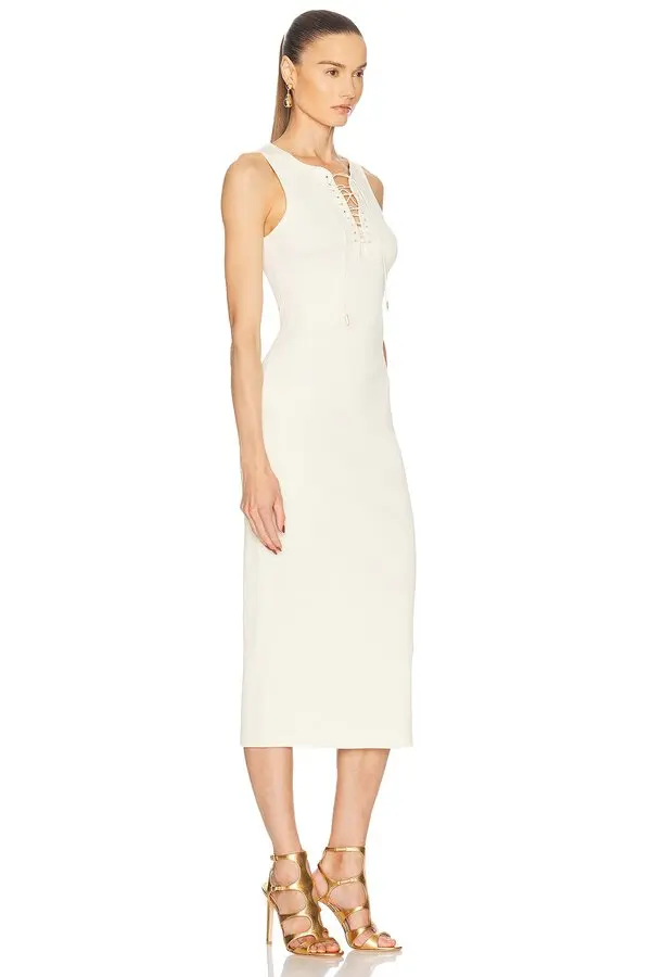 Givenchy Lace Up Rib Tank Dress In Natural - 58% Off | Editorialist