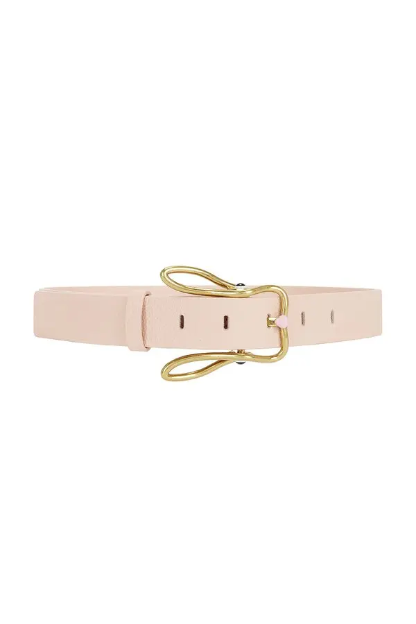 Bottega Veneta Bunny Leather Belt - Cameo & Muse Brass