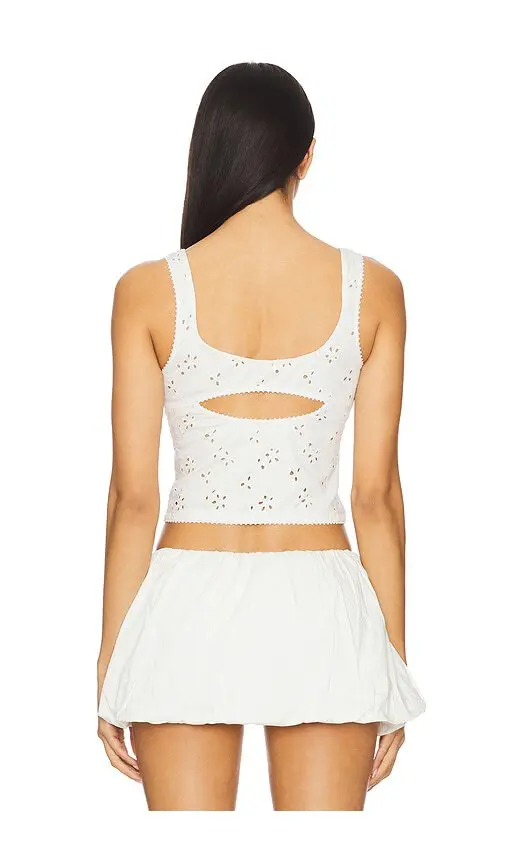 Free People Full Bloom Eyelet Cami - Ivory