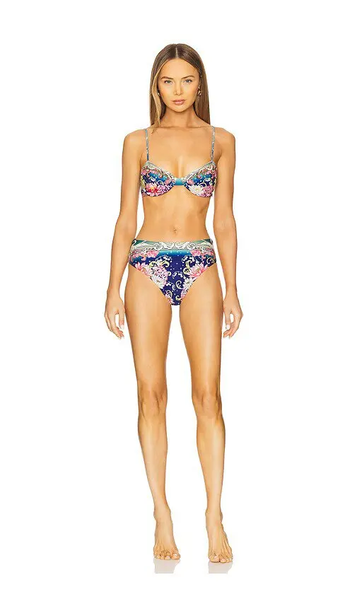Agua Bendita X Penelope Bikini Bottom - Navy Multi