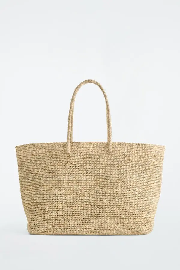 Cos Hand-woven Raffia Tote Bag