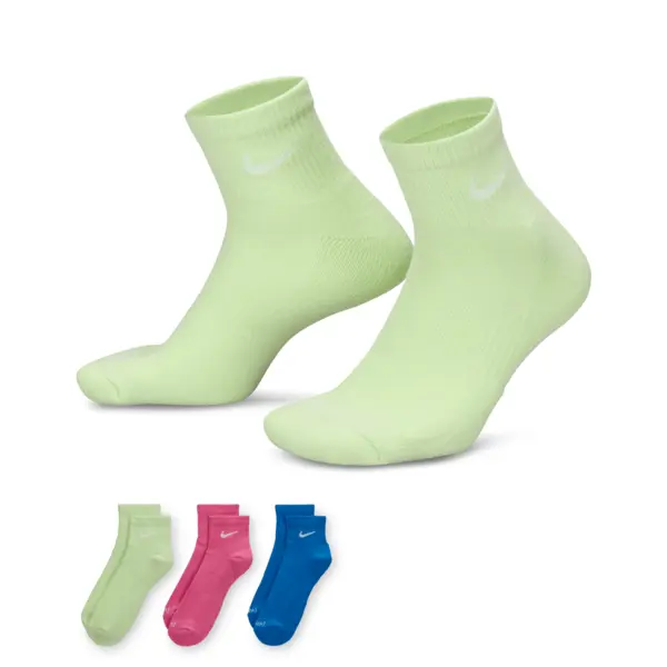 Nike Everyday Plus Cushioned Training Ankle Socks - Multicolor