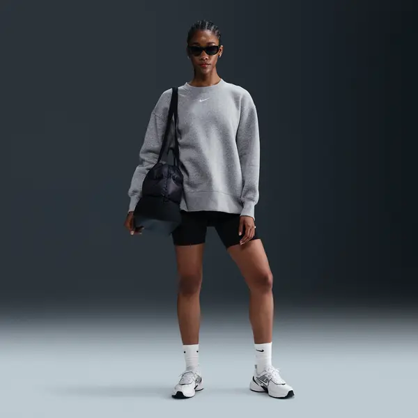 Nike Sportswear Phoenix Fleece Oversized Crew-neck Sweatshirt - Grey