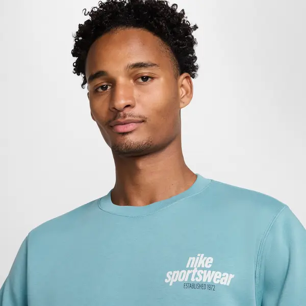 Nike Club Fleece Crewneck - Blue