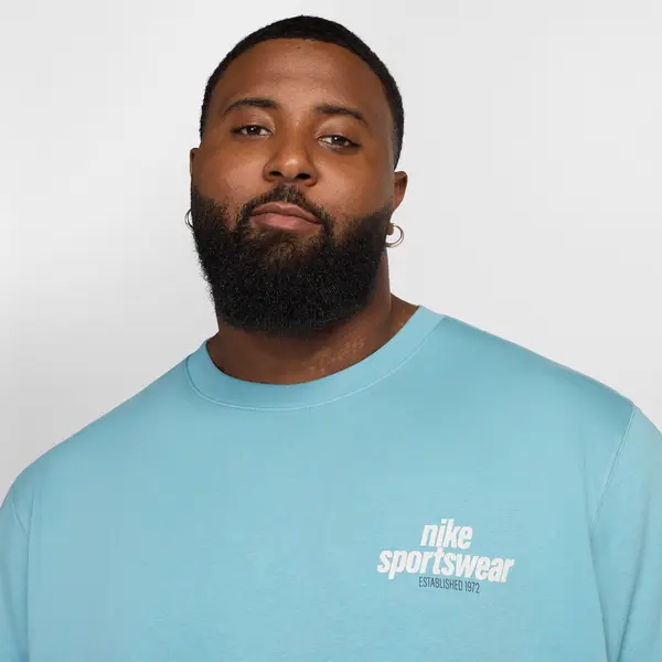 Nike Club Fleece Crewneck - Blue