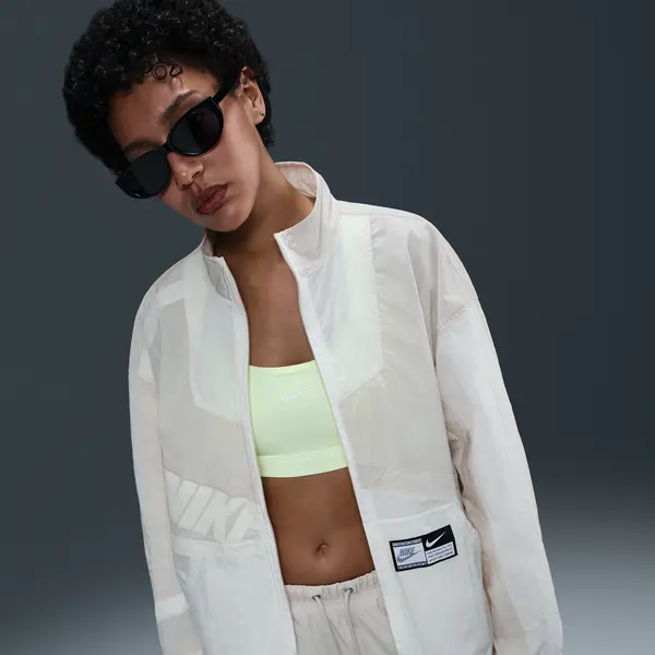 Nike Sportswear Oversized Woven Jacket - White