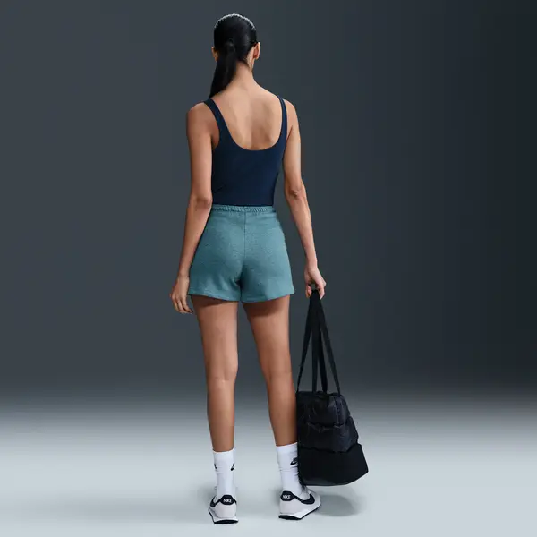 Nike Sportswear Chill Terry Mid-rise 4" French Terry Shorts - Blue