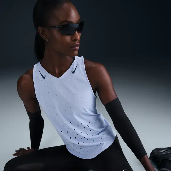 Nike Aeroswift Dri-fit Adv Performance Running Singlet - Grey