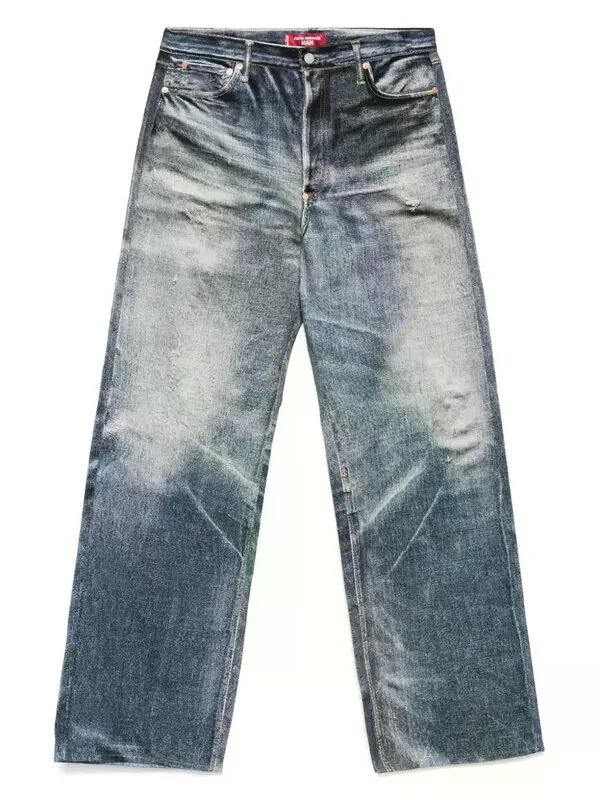 Junya Watanabe Trompe L'oeil-print Jeans