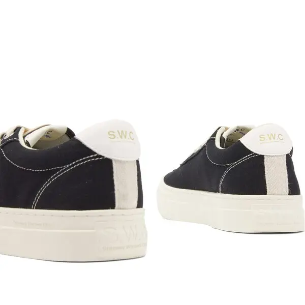 S.W.C STEPNEY WORKERS CLUB Dellow 02 Cup Canvas Sneaker - Black