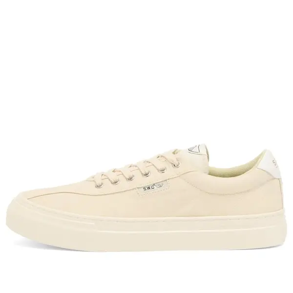 S.W.C STEPNEY WORKERS CLUB Dellow 02 Cup Canvas Sneaker - Ecru