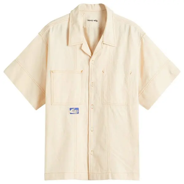 STORY MFG. Ecru Brake Shirt Jacket
