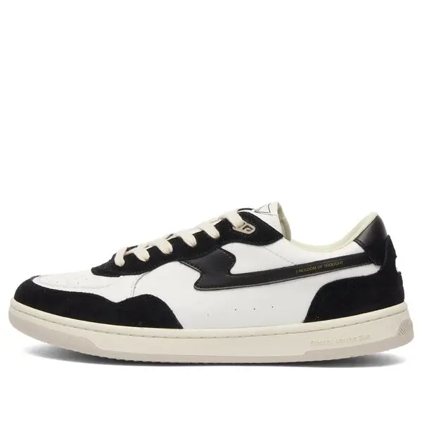 S.W.C STEPNEY WORKERS CLUB Pro Cup 01 S-strike Leather Suede Sneakers - Black White