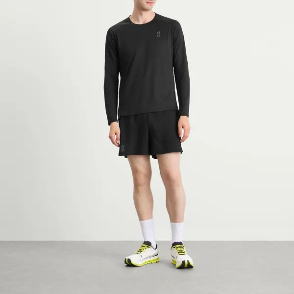 On Performance Long Sleeve Technical Top - Black/eclipse