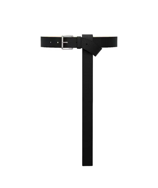 Michael Kors Pebbled Leather Belt - Black