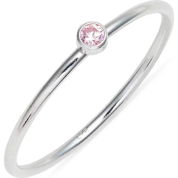 NASHELLE Birthstone Ring - October Sterling Silver