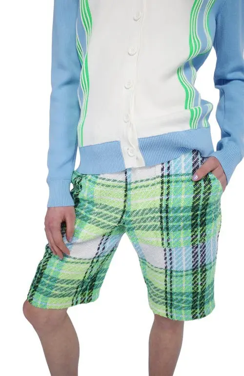 Anna Sui Capri Plaid Bermuda Shorts